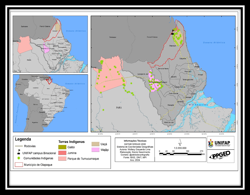 Figura 1 – Terras Indígenas dos povos doAmapá e norte do Pará